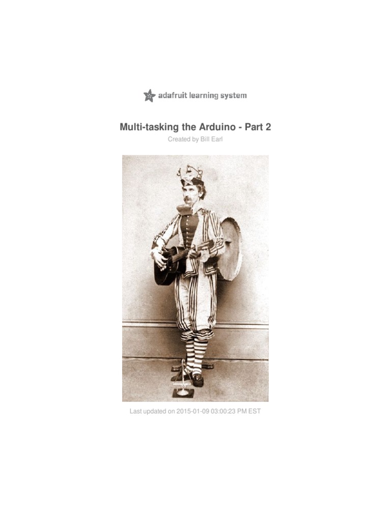 Multi Tasking The Arduino Part 2 Pdf Computing Computer Engineering
