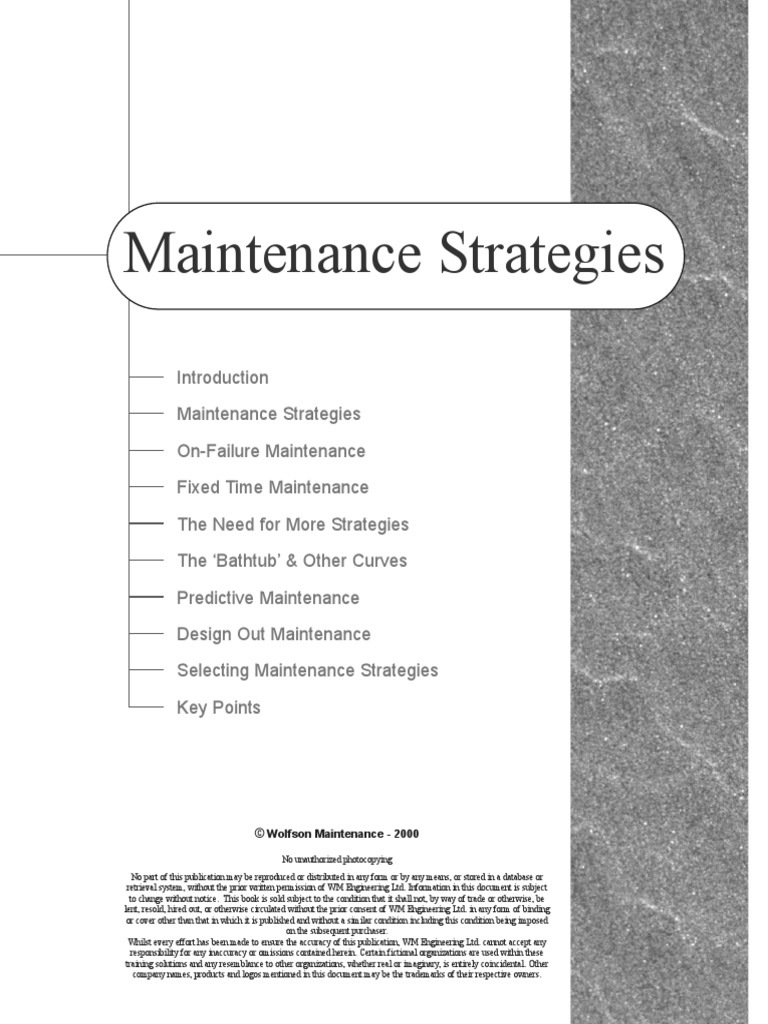 Maintenance Strategies | PDF | Nature