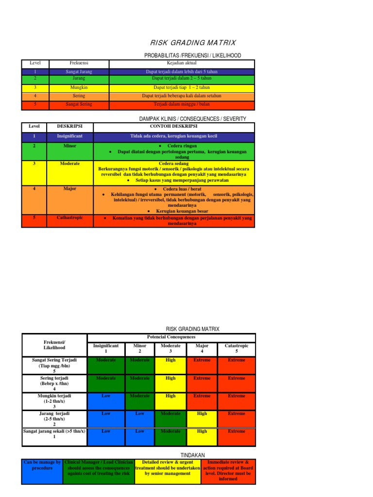 Risk Grading Matrix PDF | PDF
