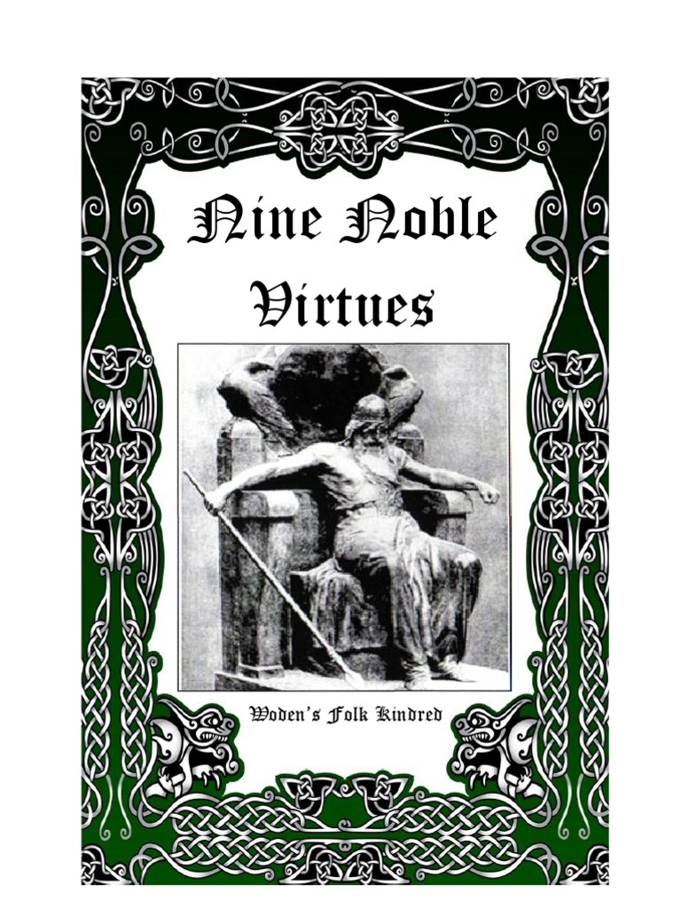 Nine Noble Virtues Pamphlet | Heathenry (New Religious Movement) | Courage