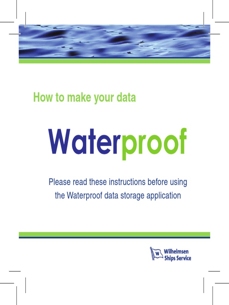 Instructions for Using the Waterproof Data Storage Application to Store ...