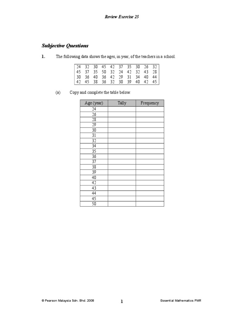 Review Exercise 25 (Subjective) | PDF | Schools | Business