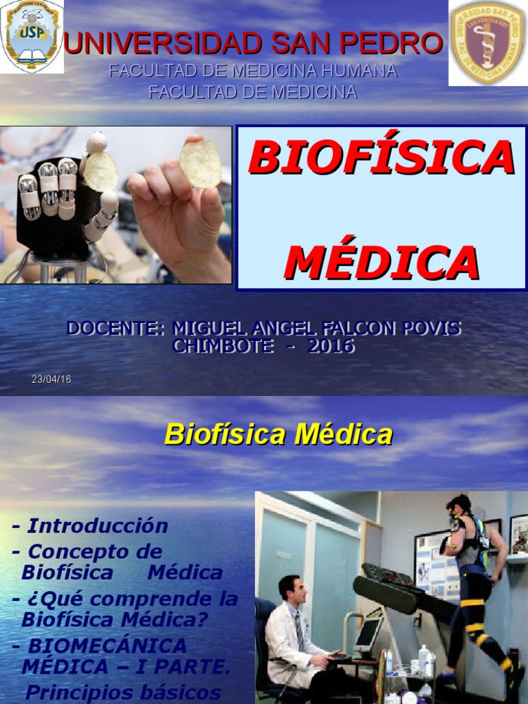 Biofísica Médica y Biomecánica | PDF | Física Médica | Biomecánica