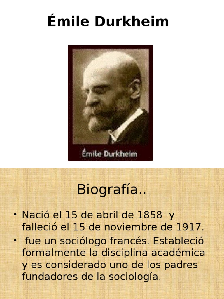 Émile Durkheim | PDF