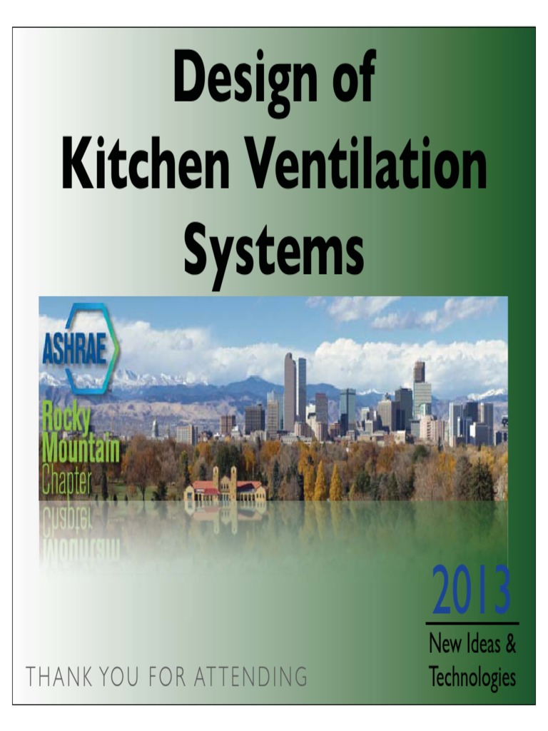 Kitchen Ventilation System Design Guide | PDF | Hvac | Duct (Flow)