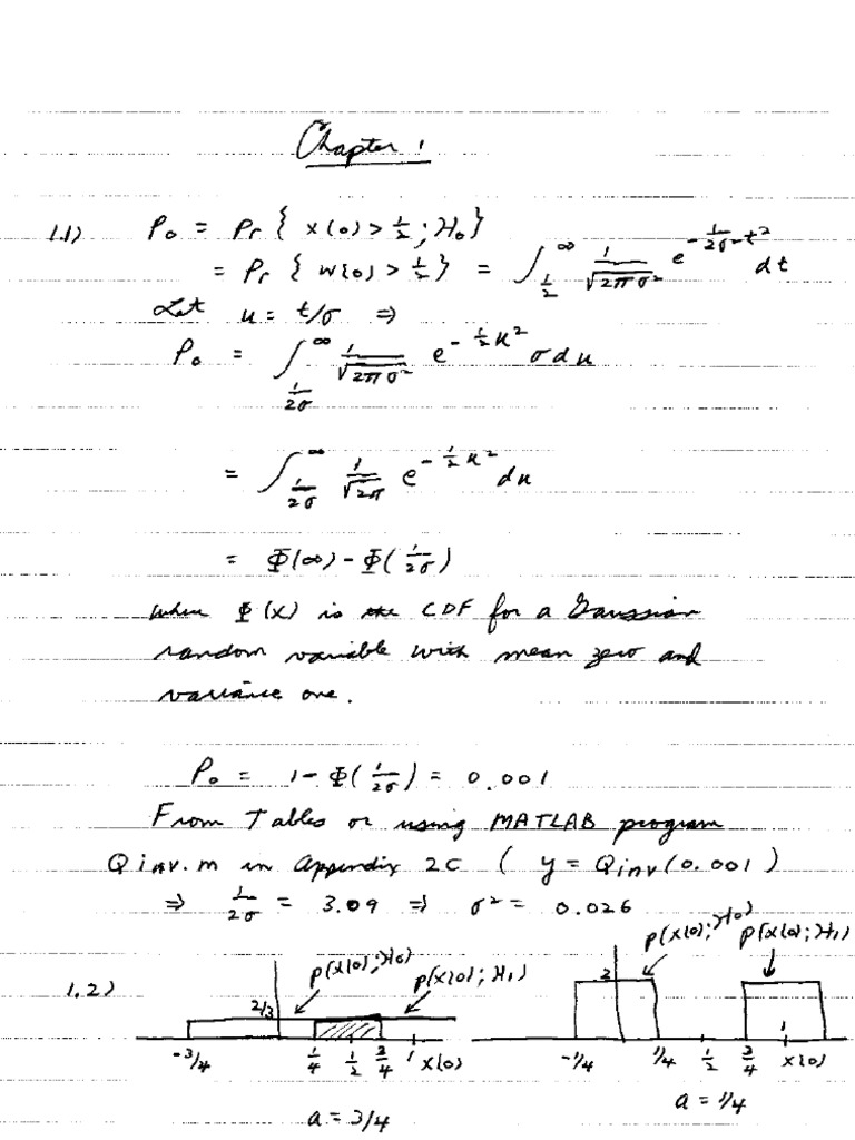 Detection Theory Book Solutions Stephen Kay | PDF | Books