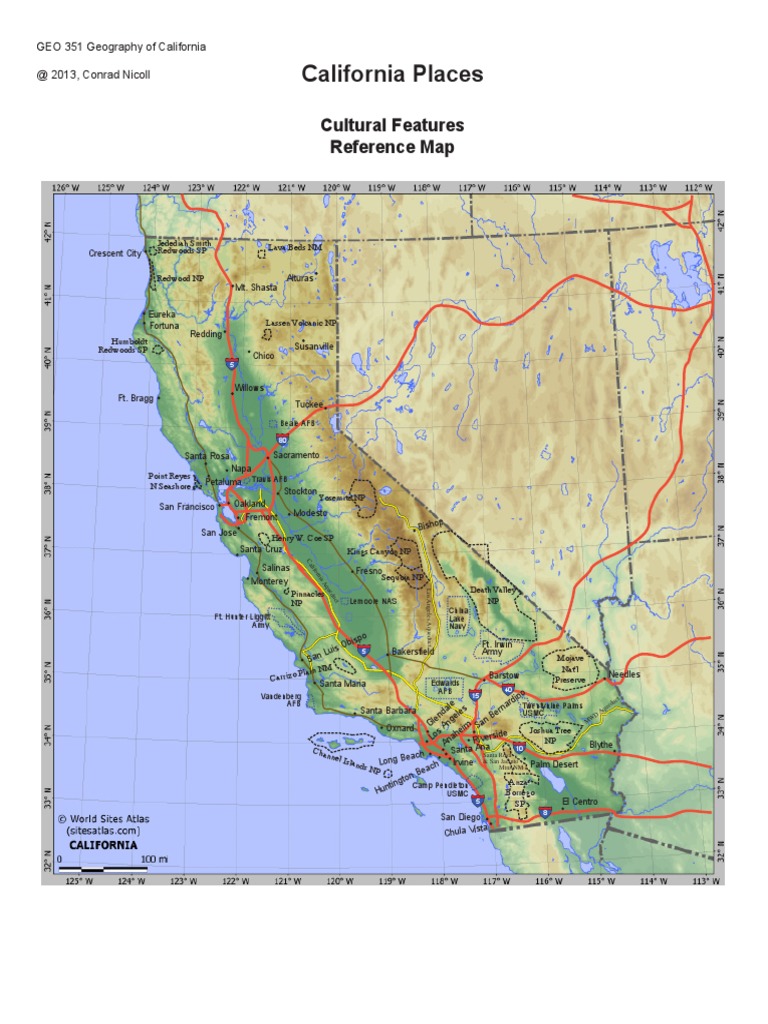 California Cultural Map Guide | PDF | Travel