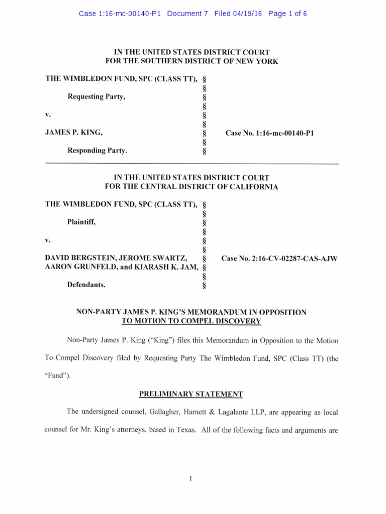 Jerome Swartz Declaration in Court | PDF | Attorney–Client Privilege | Discovery (Law)