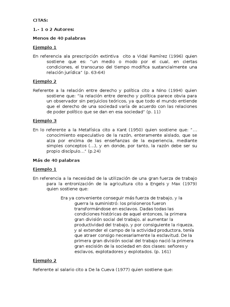 EJEMPLOS NORMAS APA | Constitución | Ley procesal