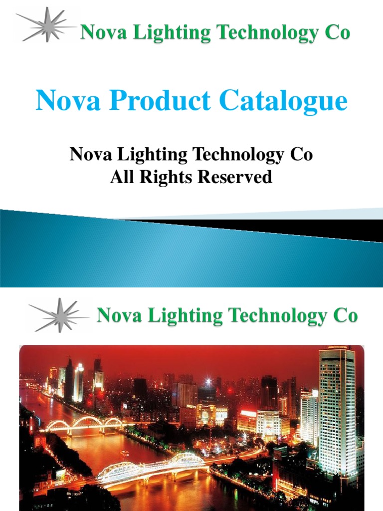 Nova Lighting Product Brochure | PDF | Light Emitting Diode | Lighting