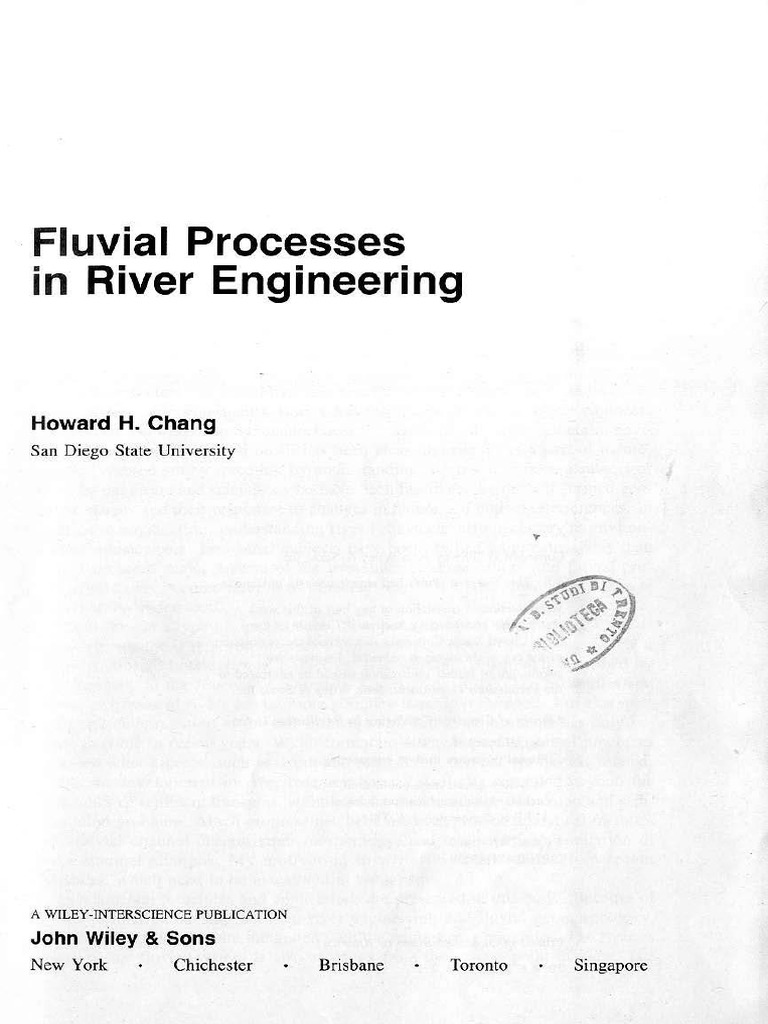 Fluvial Processes in River Engineering | PDF | River | Chemical Engineering