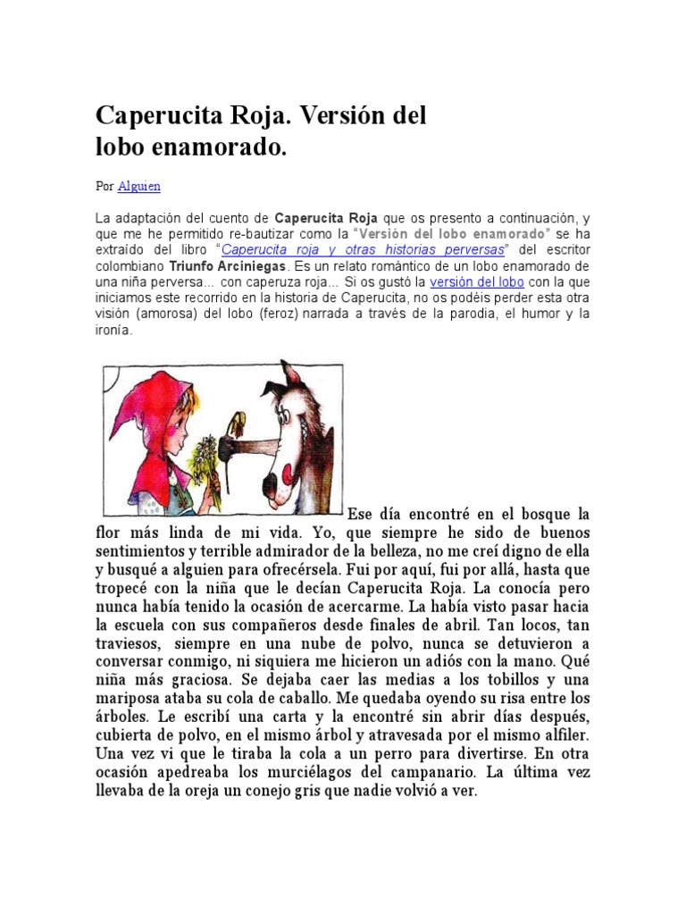 Caperucita Roja El Lobo Enamorado | Caperucita Roja | Lobo gris