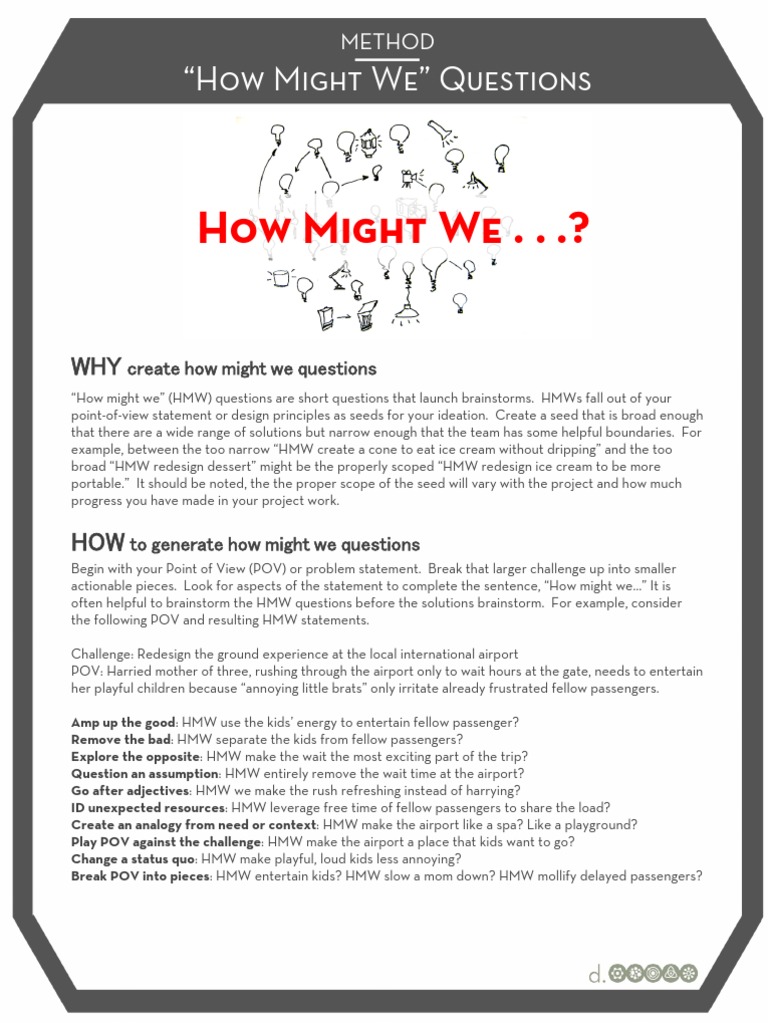 Crafting Effective HMW Questions | PDF