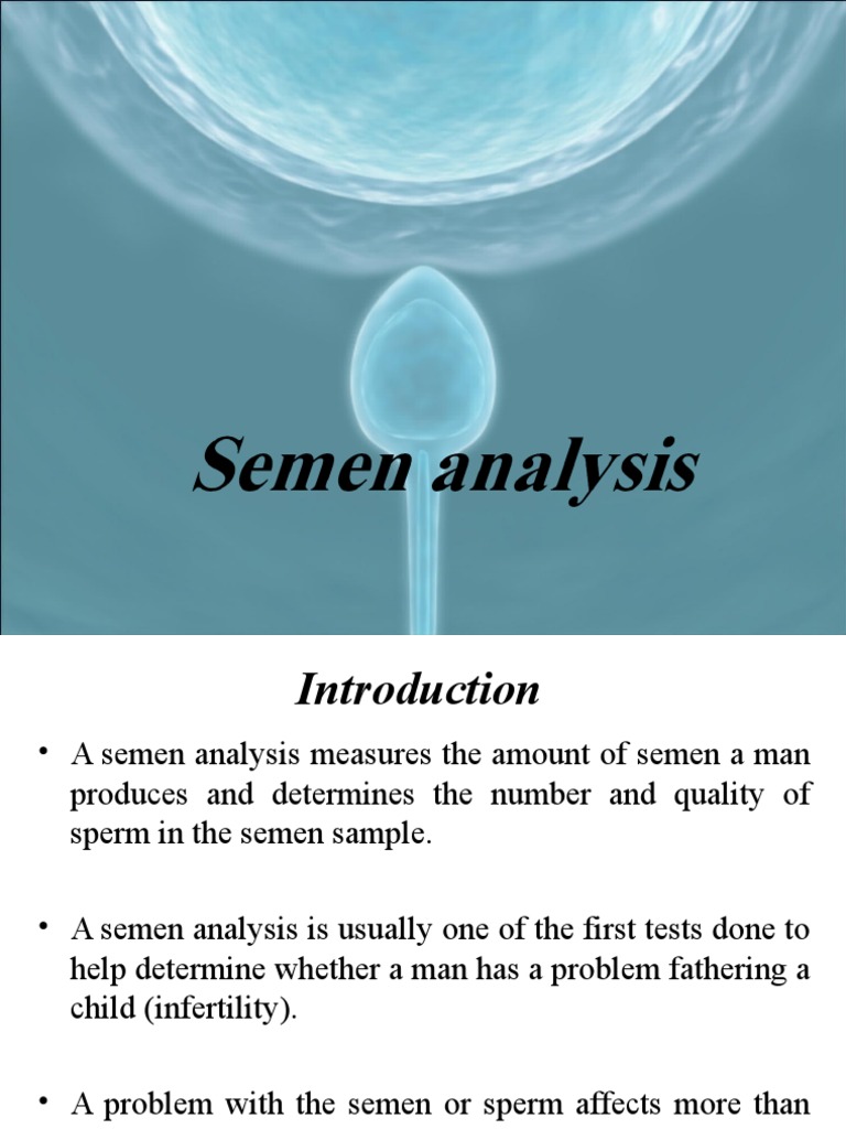 Final Seminal Fluid Analysis | Assisted Reproductive Technology | In ...