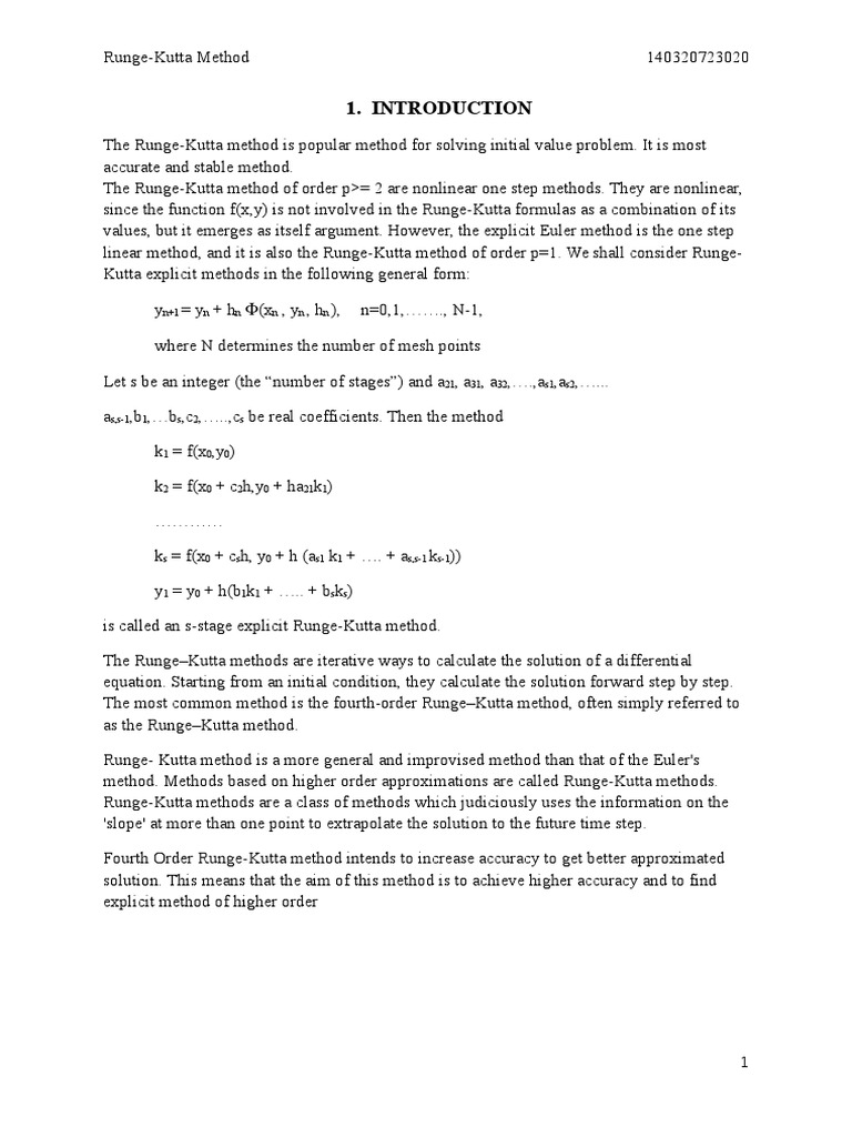 Runge Kutta Method | PDF | Electrical Network | Logical Truth