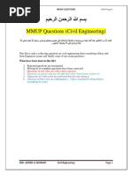 UPDA/MMUP-Civil Questions | PDF