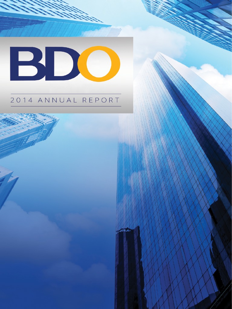 BDO 2014 Annual Report Overview | PDF | Bdo Unibank | Dividend