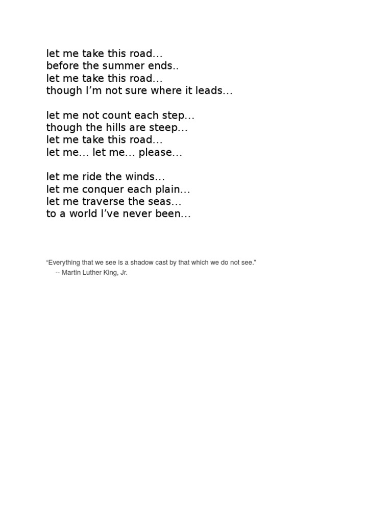 Journey of Self-Discovery Poem | PDF