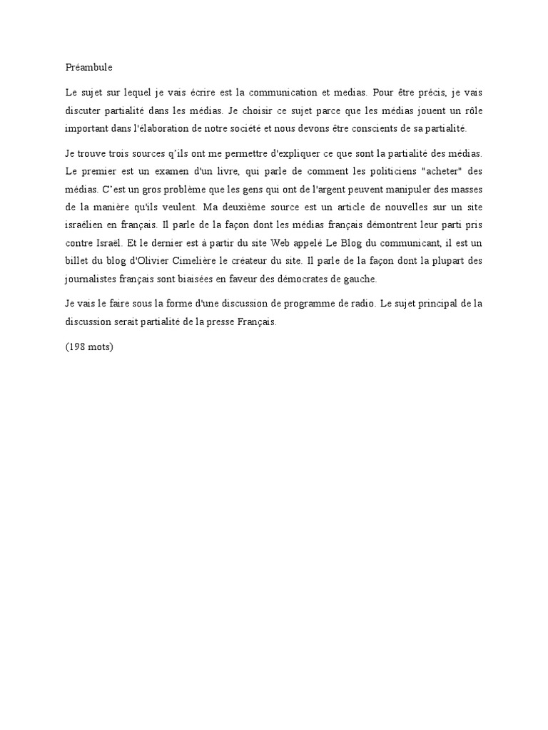 French IA Sample | PDF | Média (Communication) | Langue française