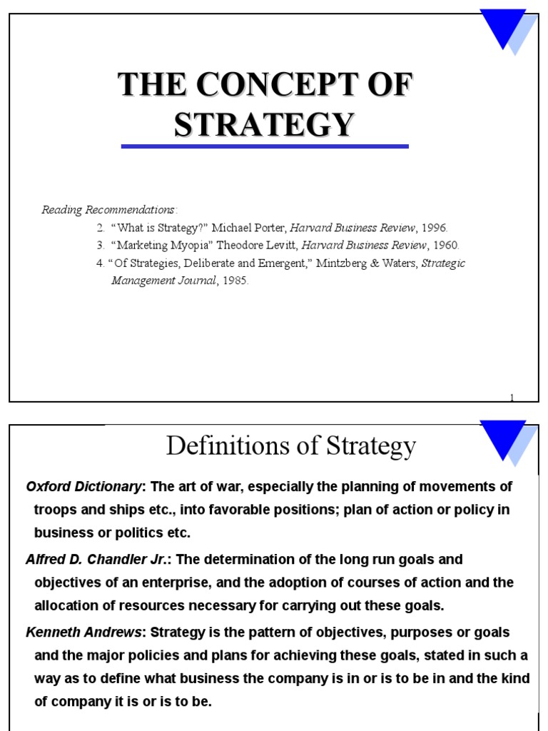 Understanding Business Strategy Concepts | PDF | Strategic Management ...