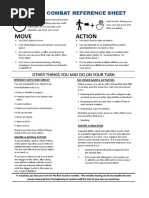 D&D 5e Quick Reference | PDF | Perception | Leisure