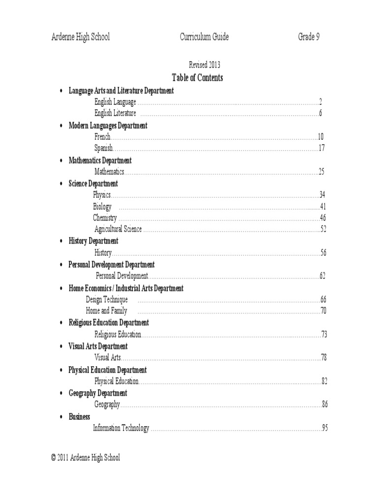 Grade 9 Curriculum Guide (Revised) | PDF | Trigonometric Functions | Ion