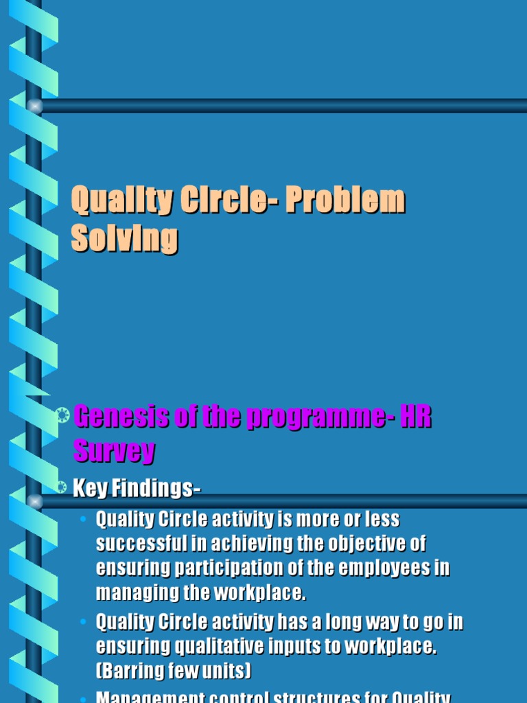 Quality Circle-Problem Solving | PDF | Systems Theory | Systems Science