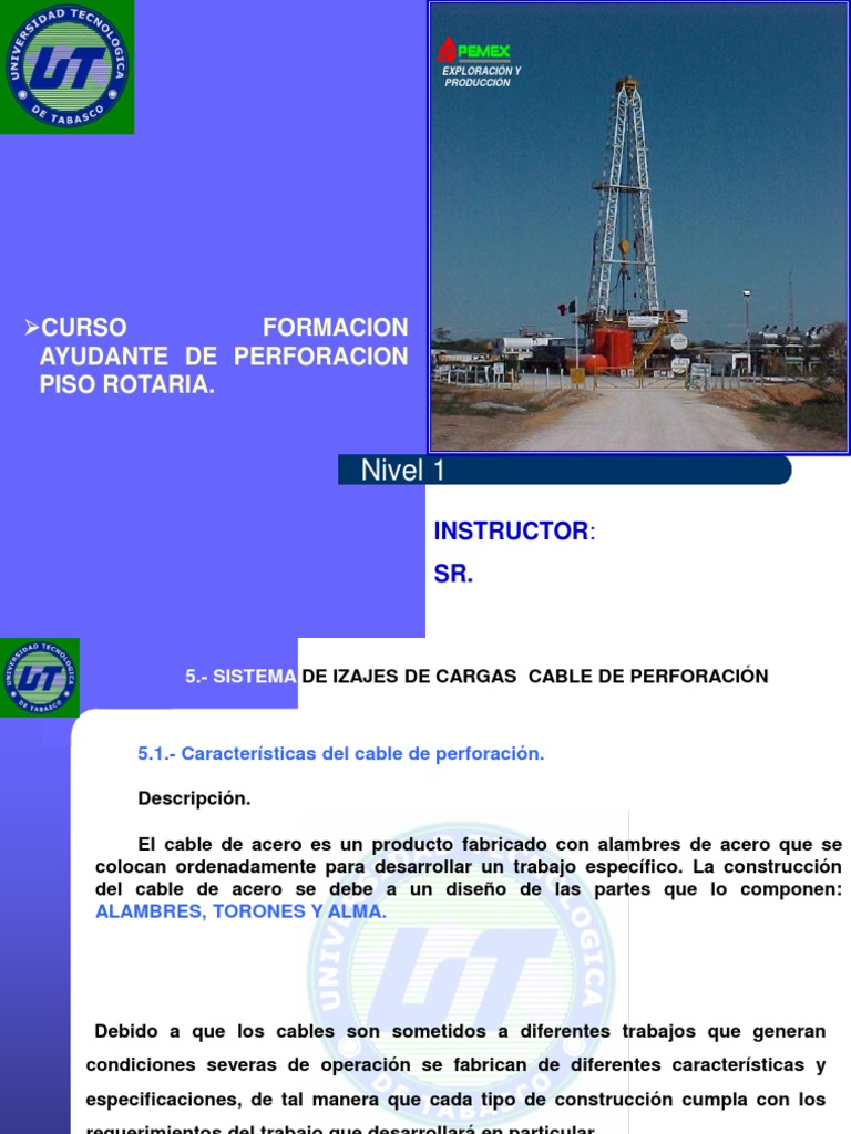 Cable de Perforacion | PDF | Acero | Bienes manufacturados