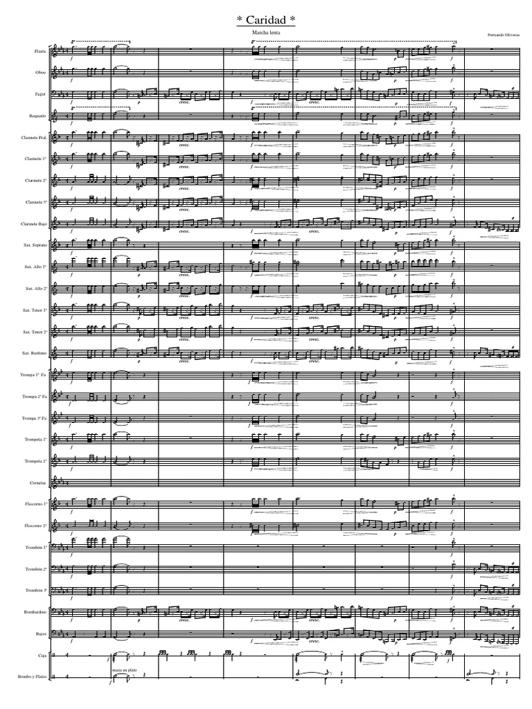 Partitura Caridad | PDF