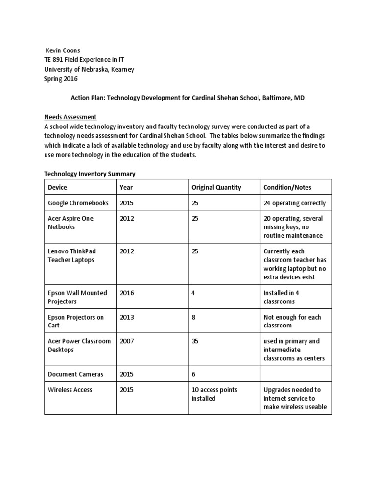 Fieldexperienceactionplan | PDF | Curriculum | Cognition