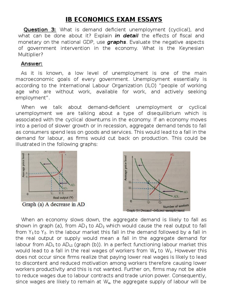 Demand deficient unemployment | Fiscal Policy | Aggregate Demand