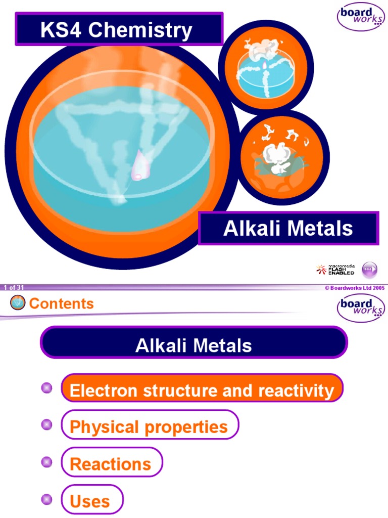 Alkali Metals | PDF | Sodium | Potassium