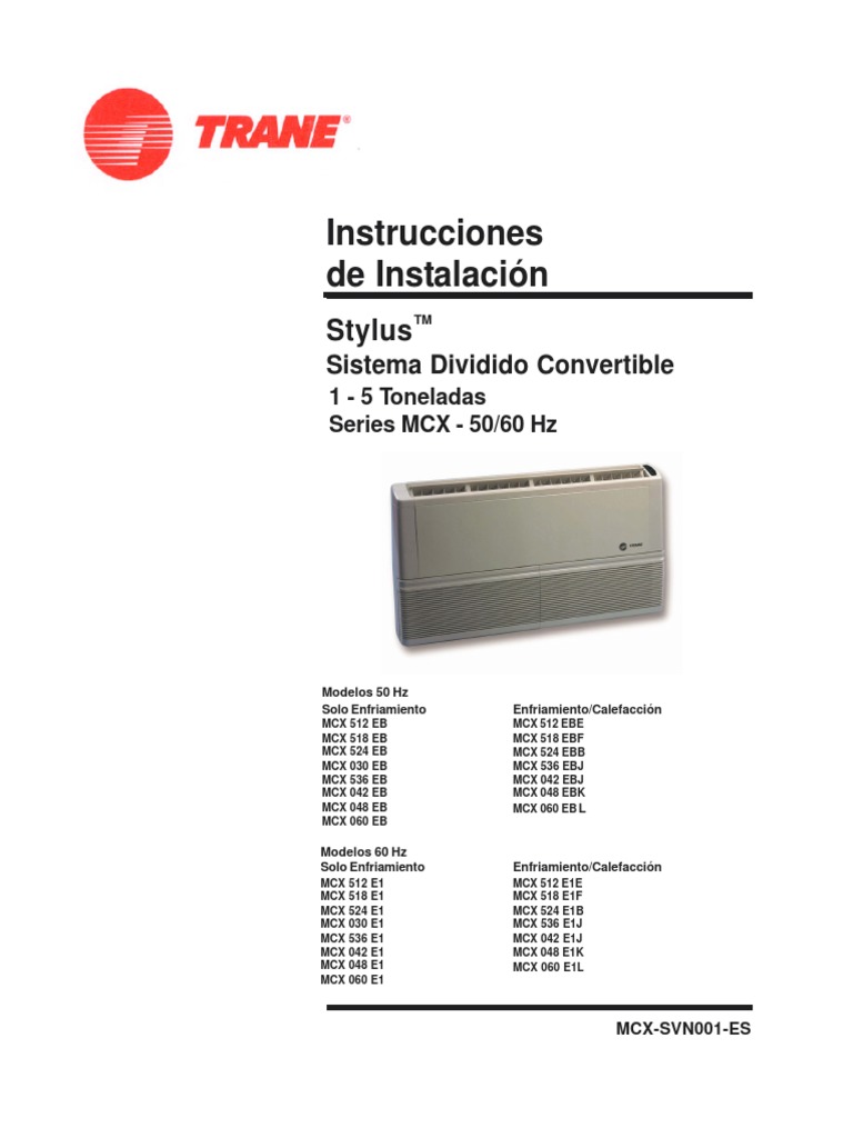 MCX Manual de Instalacion | PDF | Tubería (transporte de fluidos) | Cobre