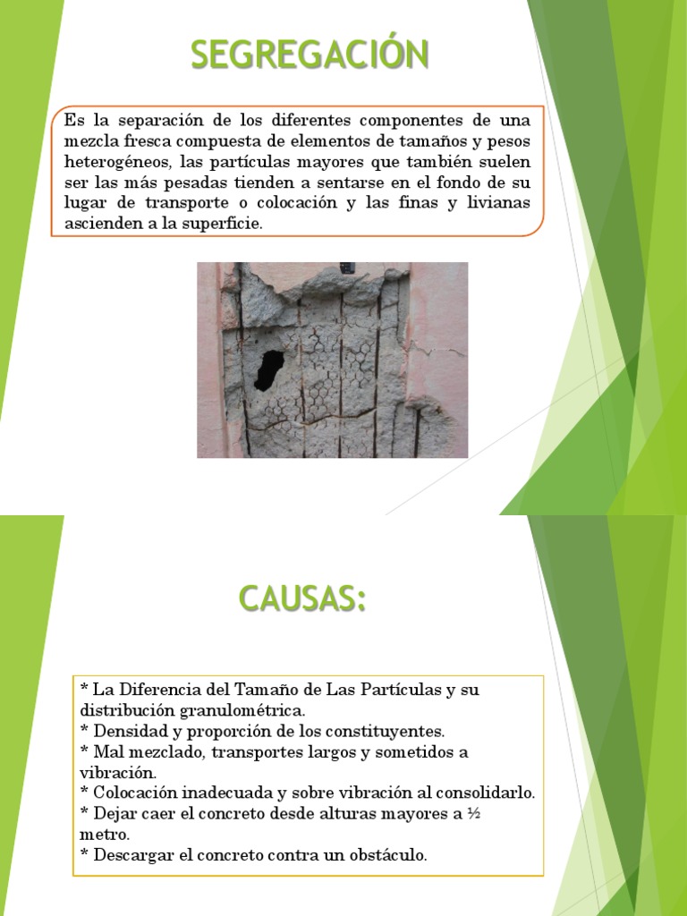 Segregacion y Exudacion | Descargar gratis PDF | Hormigón | Cemento