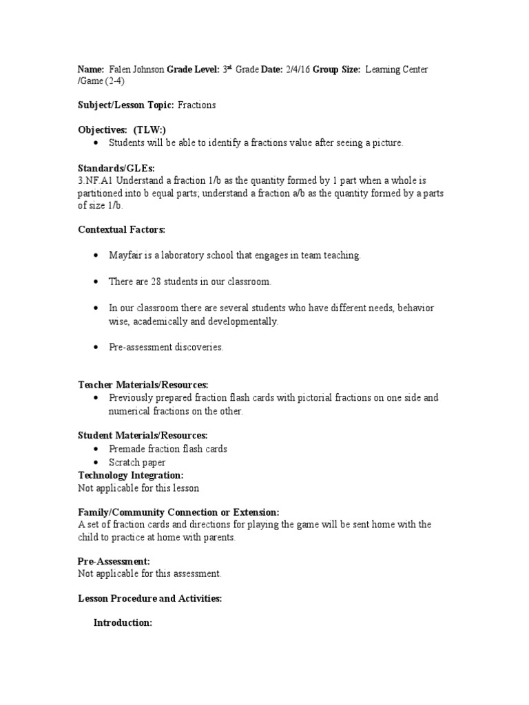 name-falen-johnson-grade-level-3-grade-date-2-4-16-group-size