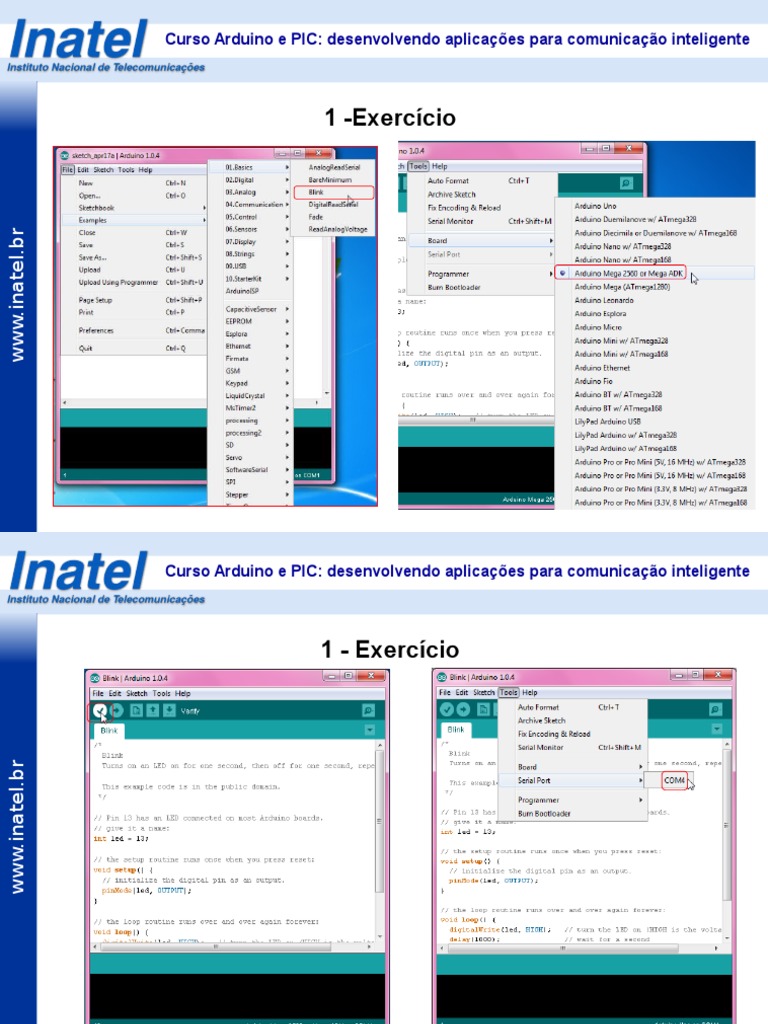 Exercicios Arduino | PDF | Arduino | Informática