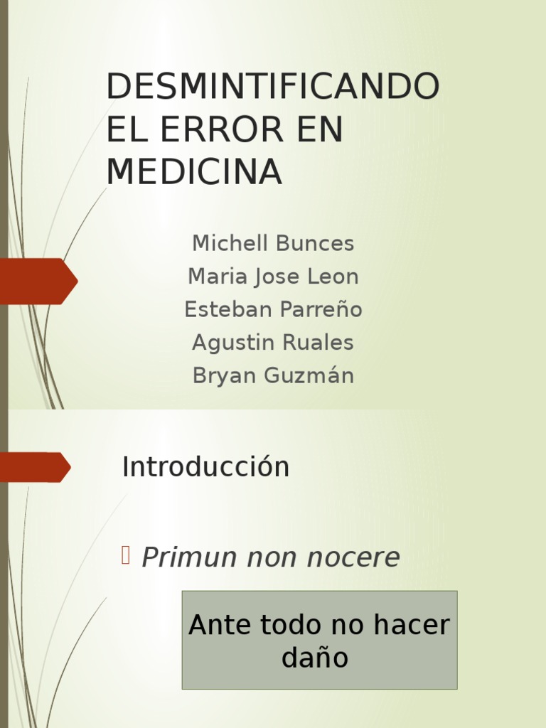 Mbe - Error Medico | PDF | Medicamentos con receta | Medicina