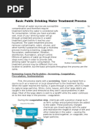 Drinking Water Treatment Flow Chart | PDF