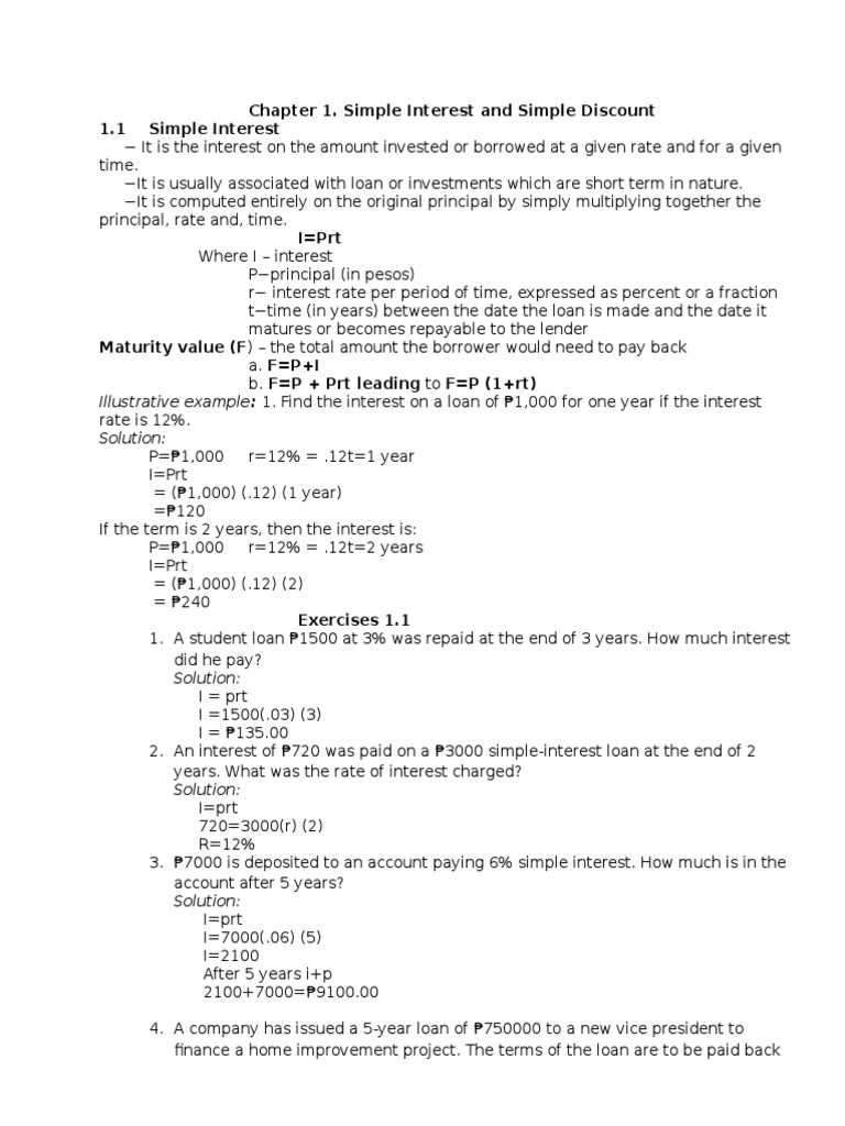 Math Lessons | PDF | Present Value | Compound Interest