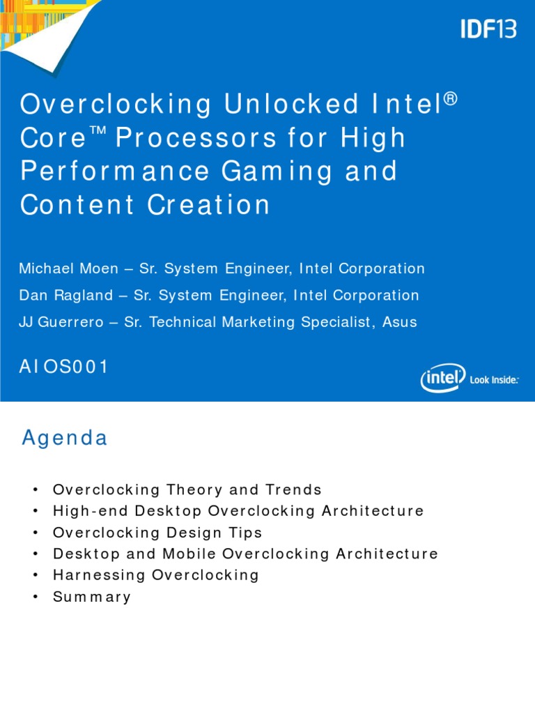 Intel Overclocking Guide | PDF | Intel | Inventory