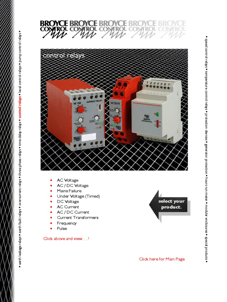 Broyce Control - Control Relays PDF | PDF | Mains Electricity | Relay