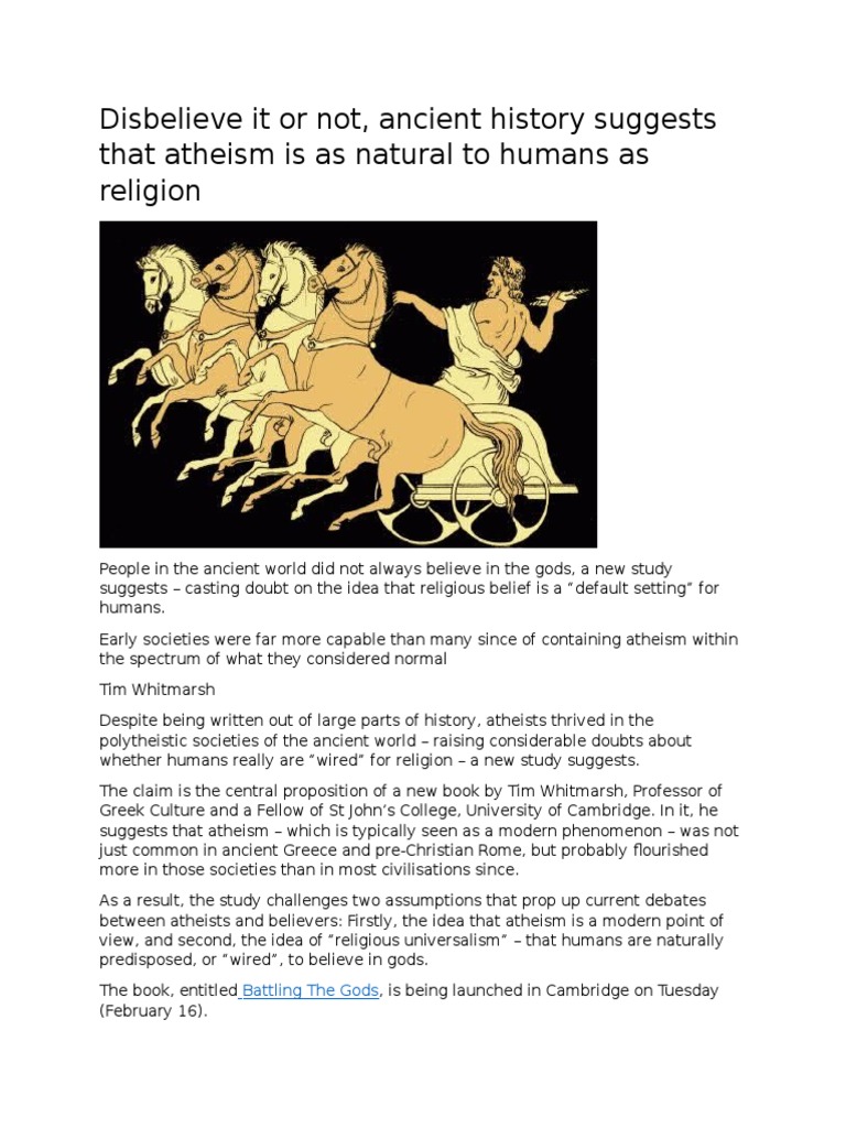 Atheis | PDF | Atheism | God