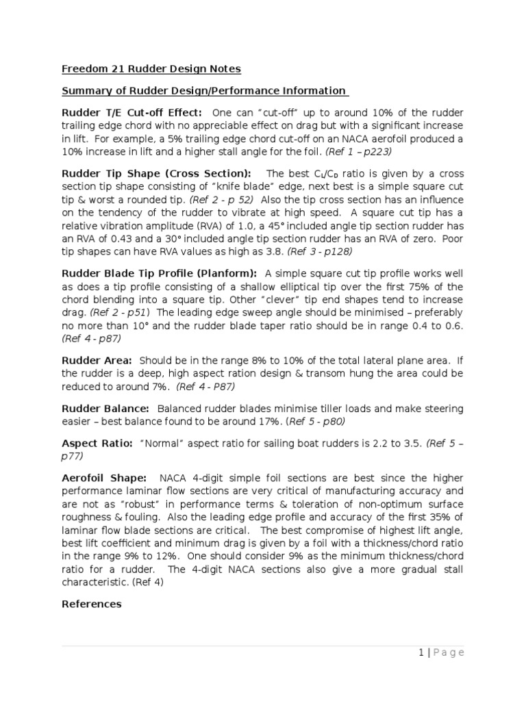 Rudder Design | PDF | Airfoil | Aerospace Engineering
