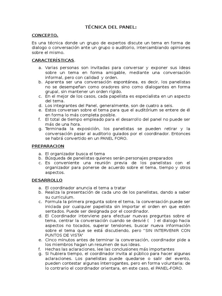 Técnica Del Panel | PDF | Sicología | Science