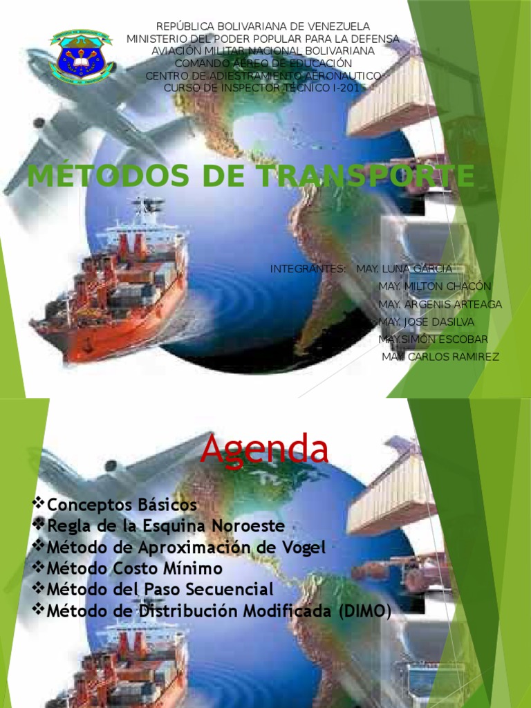 Metodos de Transporte | PDF | Algoritmos | Transporte