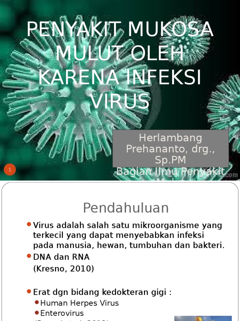 VIRUS INFEKSI MULUT | PDF