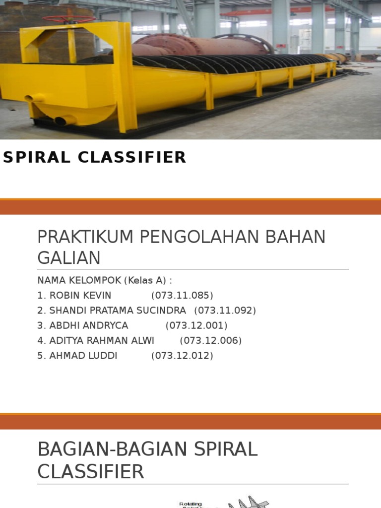 Spiral Classifier | PDF