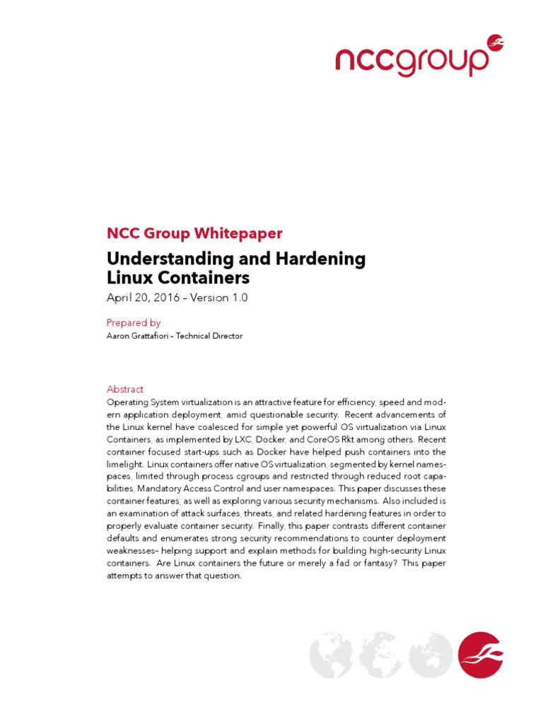 Understanding and Hardening Linux Containers | PDF | Virtual Machine | Operating System