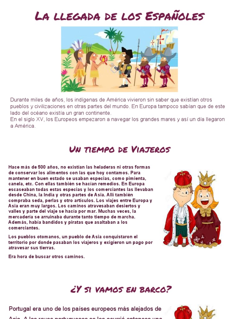 La Llegada de Los Españoles