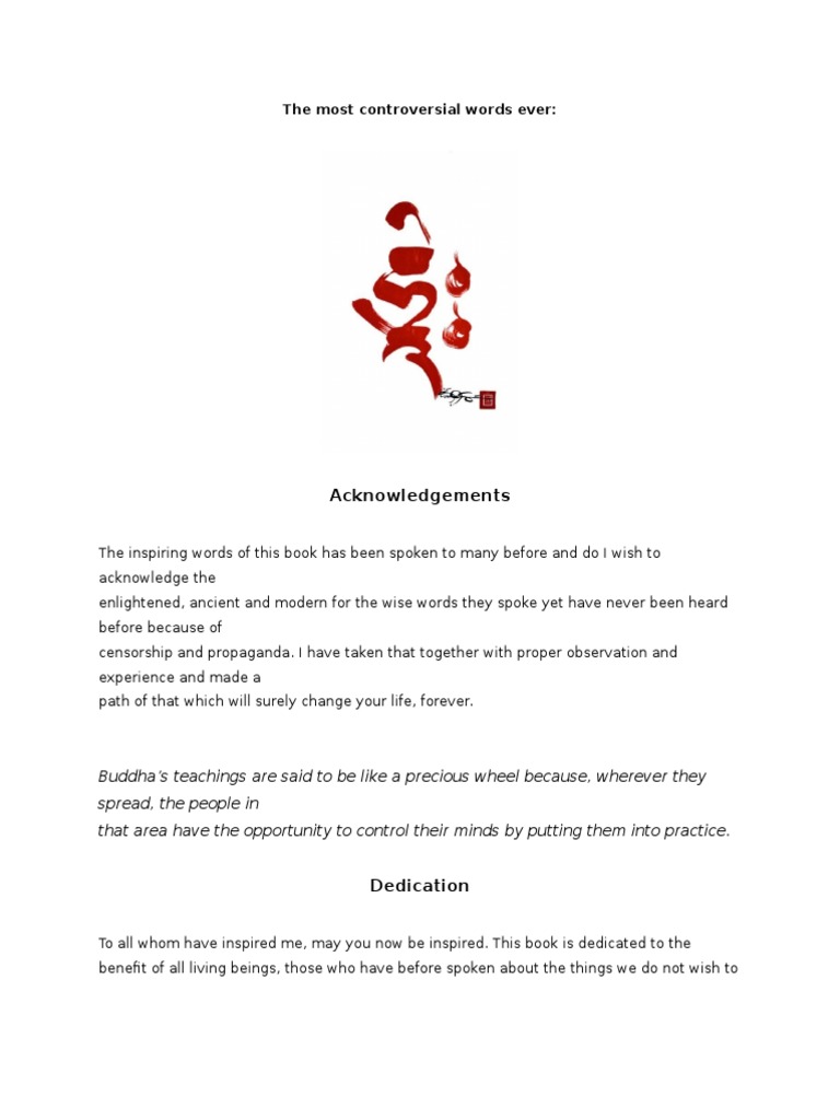 The Most Controversial Words Ever | PDF | Evolution | Śūnyatā